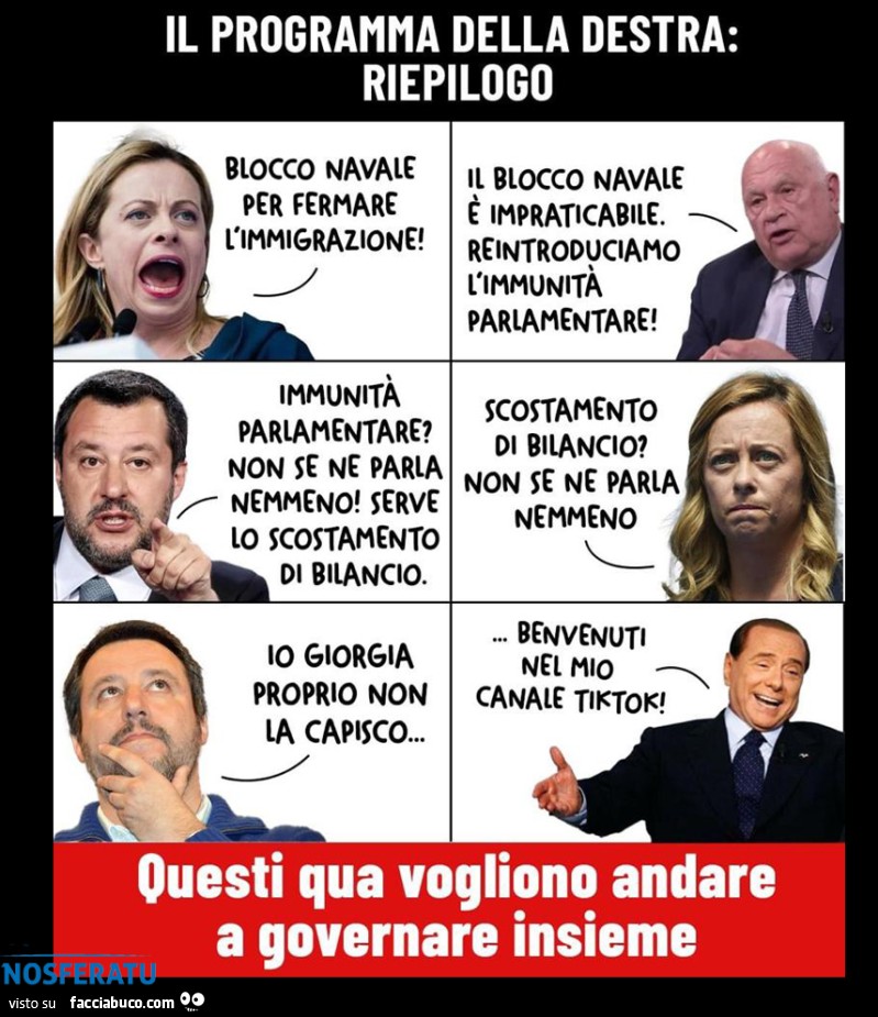 Il programma della destra - Facciabuco.com