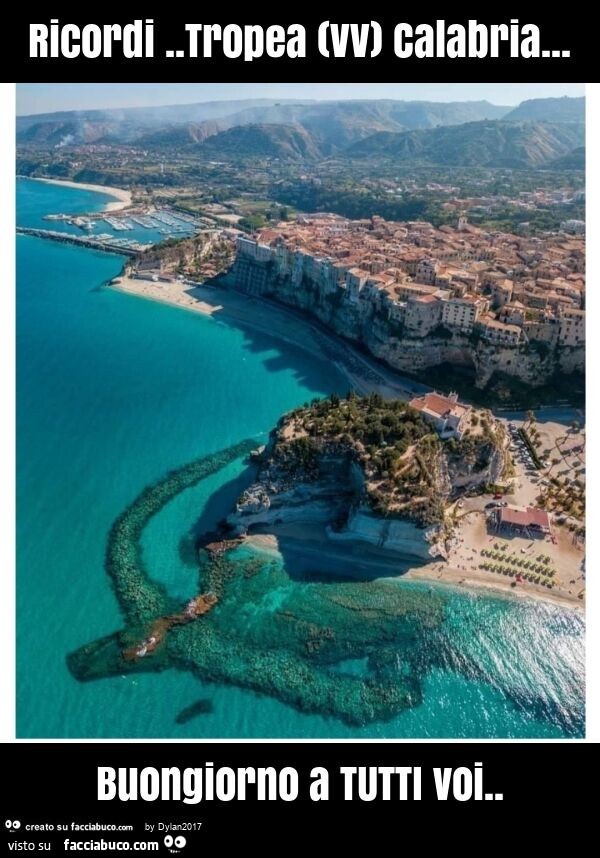 Ricordi. Tropea (vv) calabria… buongiorno a tutti voi - Facciabuco.com