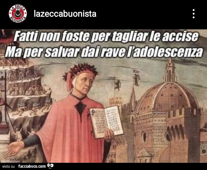 Buona settimana FaBu… post satirico pubblicato da Quaranty - Facciabuco.com