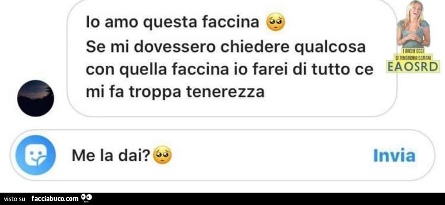Io amo questa faccina se mi dovessero chiedere qualcosa con quella ...