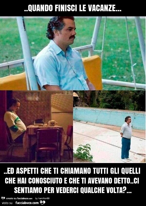 Quando finisci le vacanze… ed aspetti che ti chiamano tutti gli quelli ...