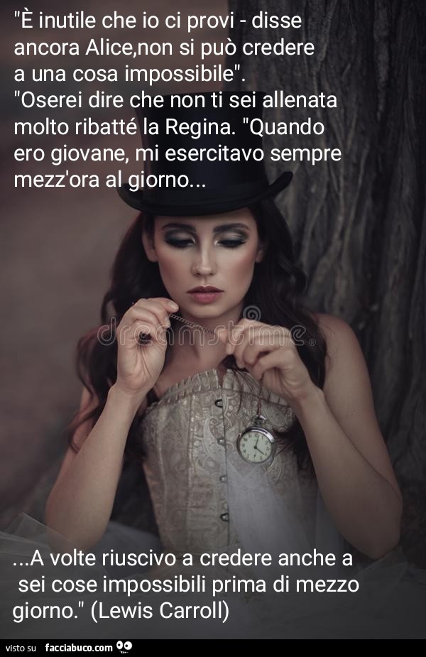 Credenti o creduloni...io con un piede nella speranza. Buon giorno ...