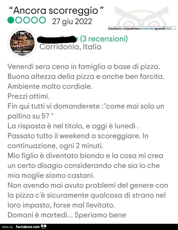 Ancora scorreggio - Facciabuco.com
