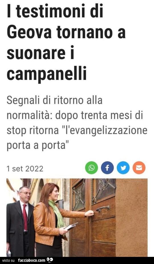 Post satirico pubblicato da porcocane - Facciabuco.com