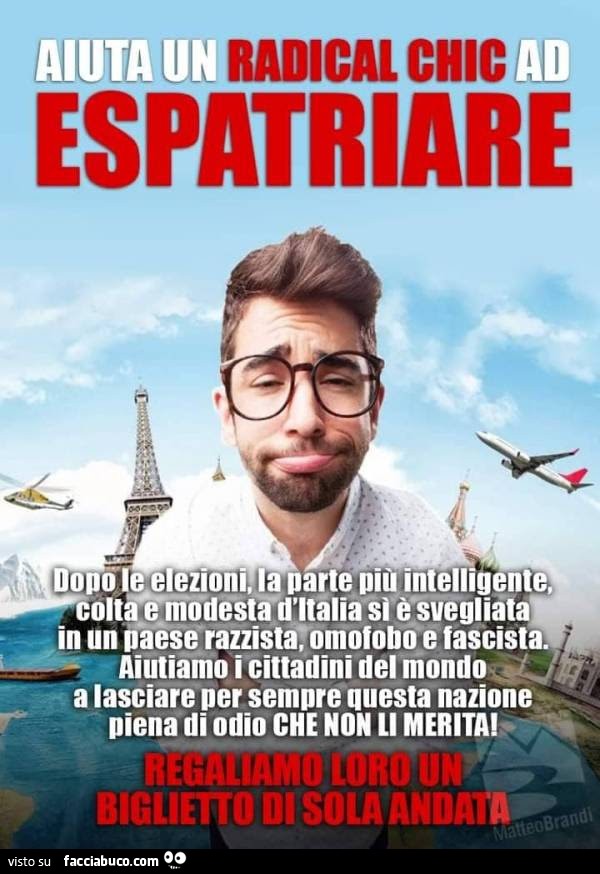 Post satirico pubblicato da oliver - Facciabuco.com