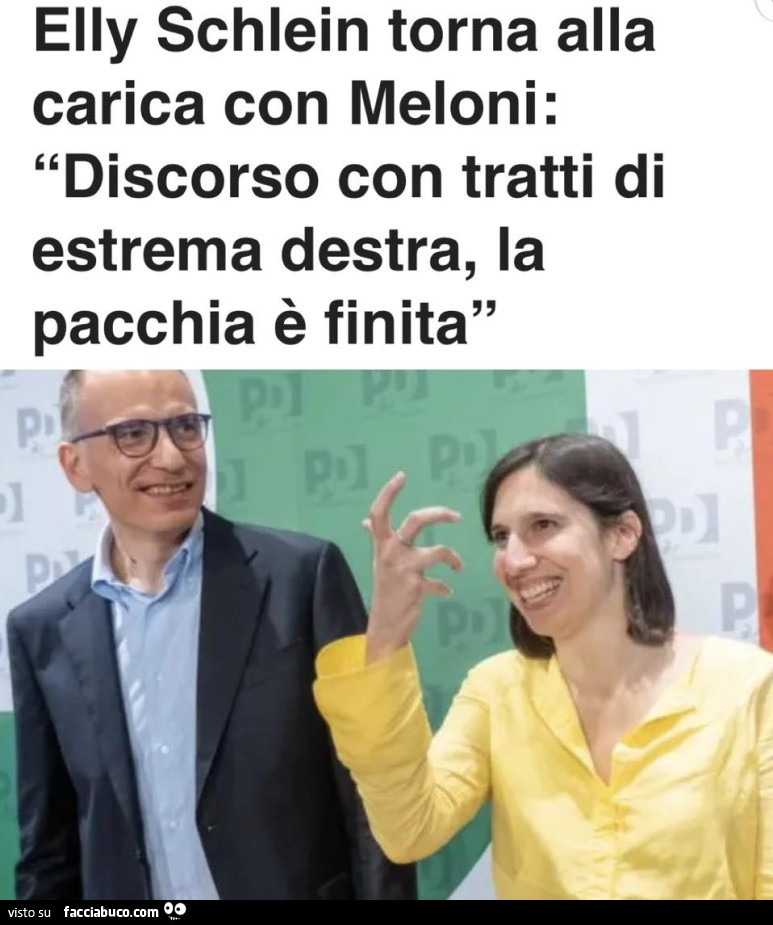 Elly Schlein è la perfetta rappresentazione della sinistra italiana ...