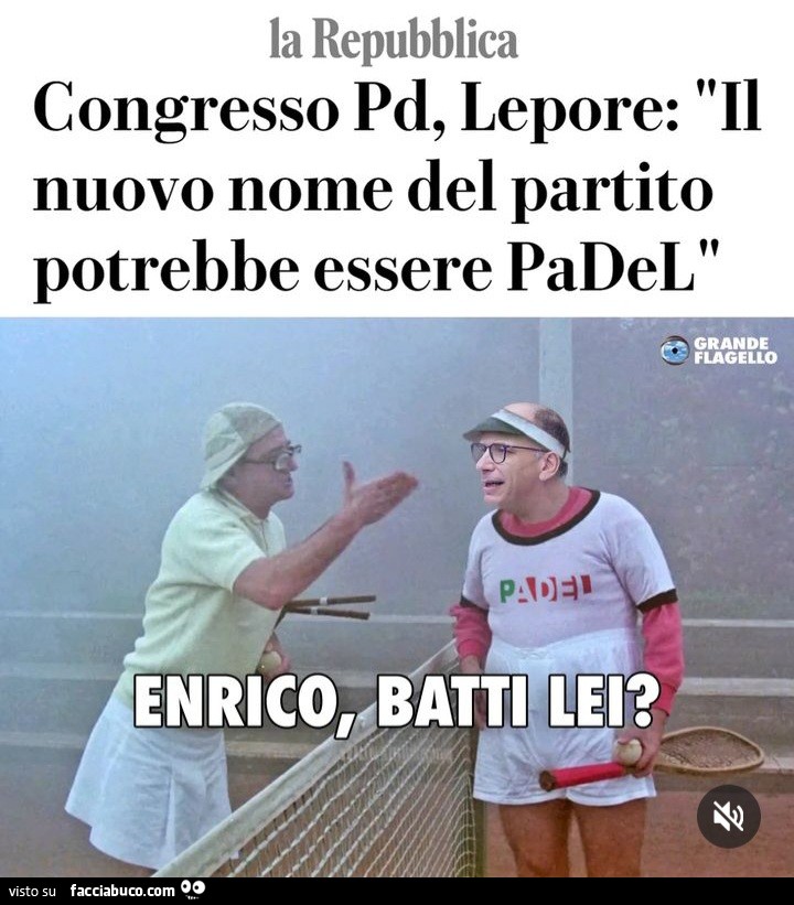 Tutti i meme su Padel - Facciabuco.com