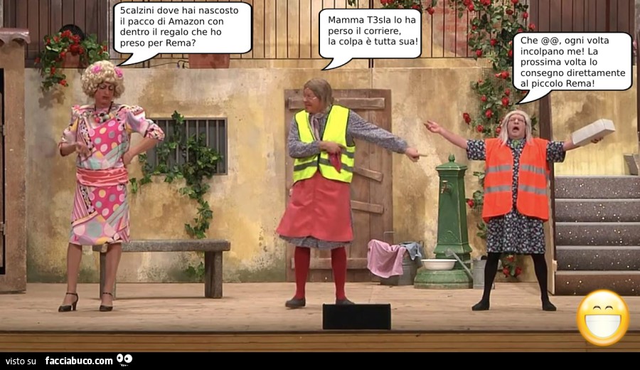 5calzinipuzzolenti, sempre ad incolpare gli altri eh?? Mamma T3sla ...