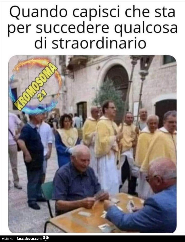 Quando capisci che sta per succedere qualcosa di straordinario ...