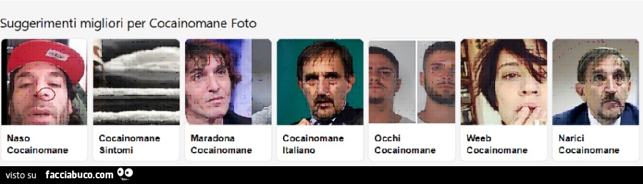 SI PUò SAPERE PERCHE', SE CERCHI "cocainomane" COMPARE SEMPRE La Russa ...