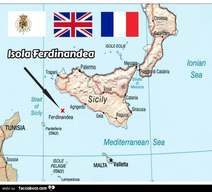 L'isola Ferdinandea è una vasta piattaforma rocciosa situata a circa ...