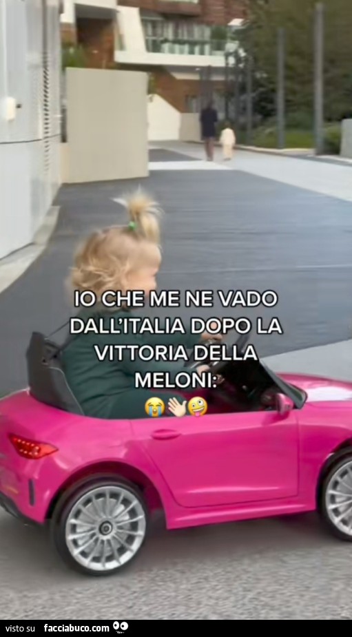 Io che me ne vado dall'Italia dopo che ha vinto la Meloni - Facciabuco.com