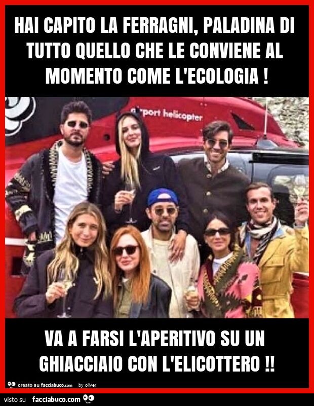 Hai capito la ferragni, paladina di tutto quello che le conviene al ...
