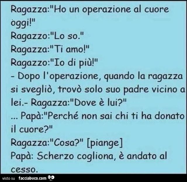 Ma che burlone!!… vaccata pubblicata da grimilde - Facciabuco.com