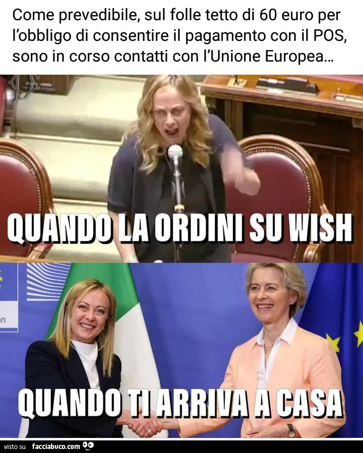 Post satirico pubblicato da Elsa - Facciabuco.com