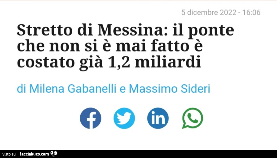 Tutti i meme su Ponte sullo stretto - Facciabuco.com