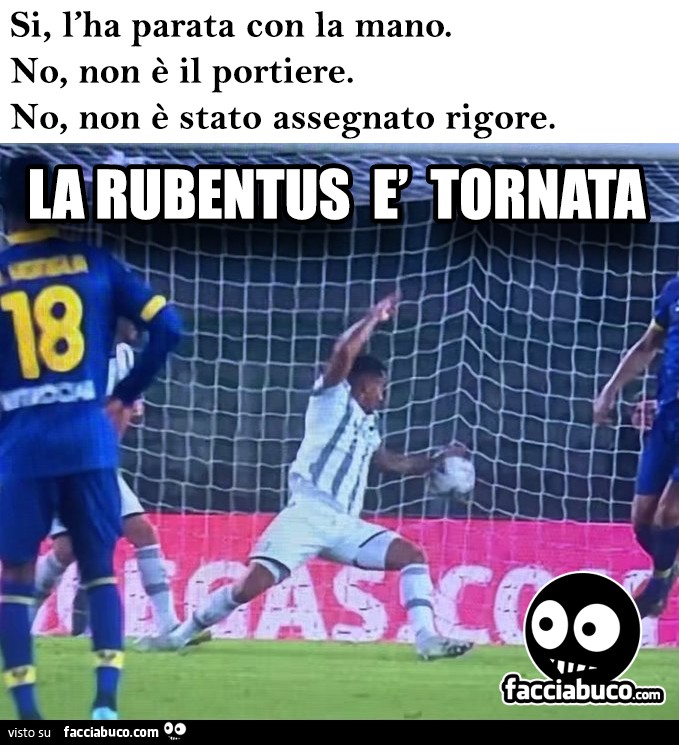 La Rubentus è tornata - Facciabuco.com