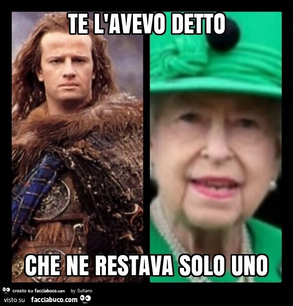 Te l'avevo detto che ne restava solo uno - Facciabuco.com