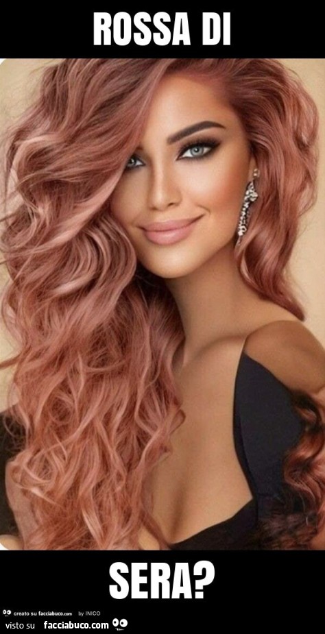 Rossa di sera? - Facciabuco.com