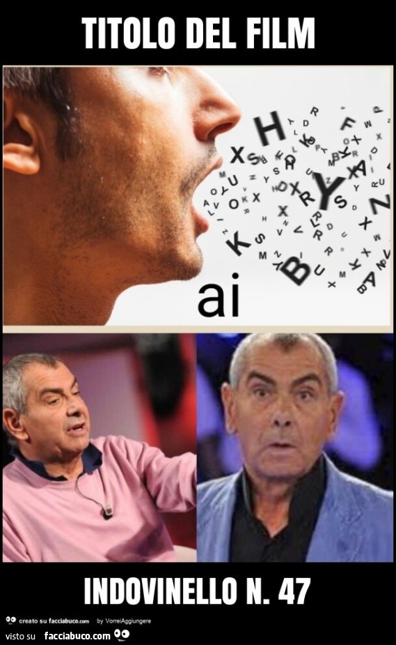 Titolo del film indovinello n. 47 - Facciabuco.com