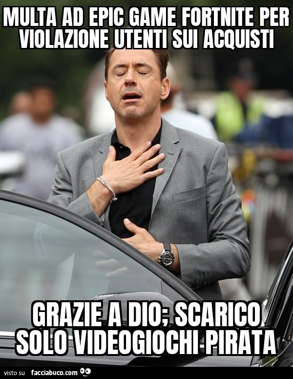 Epic Games Meme multa… meme pubblicato da Anonimo78 - Facciabuco.com