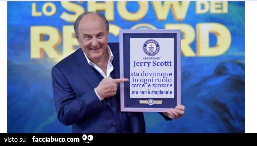 Jerry Scotti DA GUINESS !!!… vaccata pubblicata da ColosseoQuadrato ...